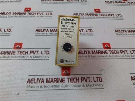 Electromatic S System Sm 125 220 Voltage Level Relay 220v Ac Aeliya