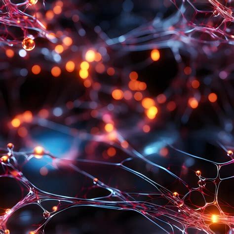 Neural Elegance In Digital Synapses Premium Ai Generated Image