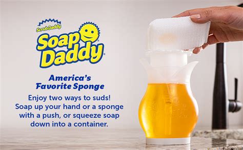 Scrub Daddy Soap Dispenser For Kitchen And Bathroom Soap