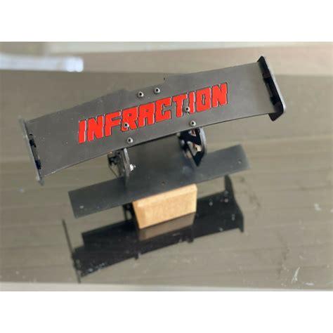 Arrma Infraction Rear Wing Active Spoiler Black Rc Car World