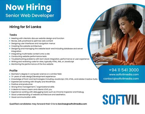 Senior Web Developer Softvil Technologies