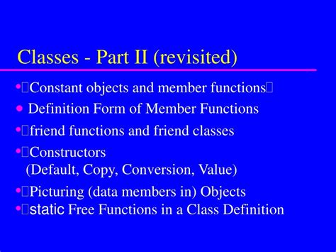 Ppt Classes Part Ii Member Functions And Objects Powerpoint