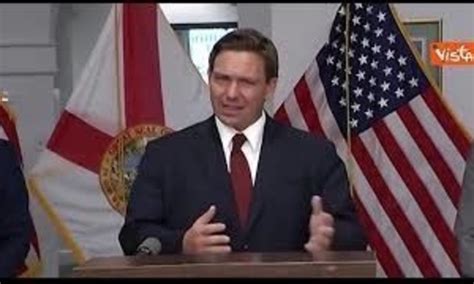 Il Governatore Della Florida Desantis Contro Biden Senza Controllo