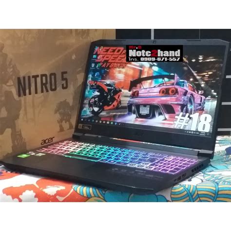 โน๊ตบุ๊คมือสอง Acer Cpu Amd Ryzen 7 5800h จอ15 6”ips 144hz แรม 16 Nvme 512 Gtx 6gb ประกันศูนย์