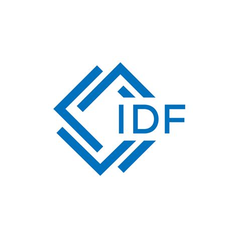 Idf Letter Logo Design On White Background Idf Creative Circle Letter
