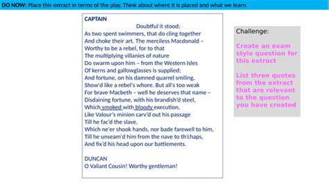 Macbeth As A Brave Character Teaching Resources