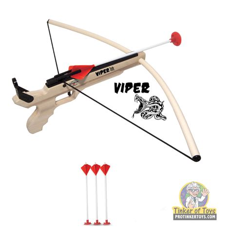 Viper Pistol Crossbow Set With 3 Arrows Gl2pcb3a Magnum Rubber Ban