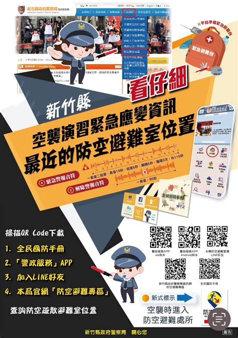 竹北分局警好讚 👮‍♀️112年軍民聯合防空萬安46號演習