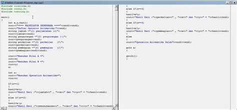 Luqman Cah Gombong Membuat Program Kalkulator Sederhana Dengan C