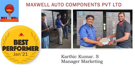 Karthic Kumar On Linkedin 2021 Started With Best Performer Award