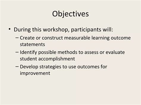 01 Developing Learning Outcomes Ppt