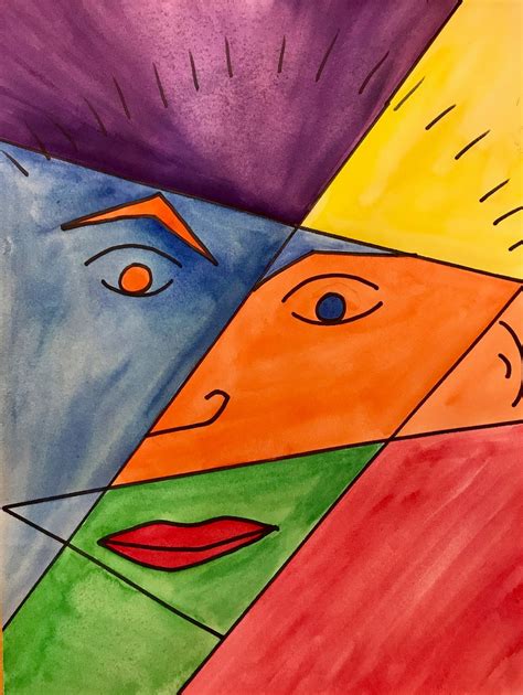 Kathys Art Project Ideas Picasso Portrait Inspired Art Lesson Using