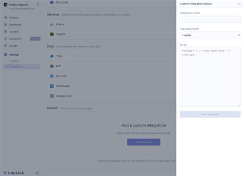 Custom Integrations Elastic Path Documentation