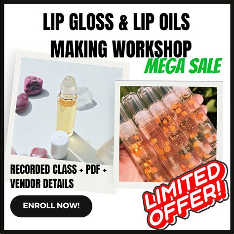 Lip Gloss And Lip Oil Workshop Arali Workshops