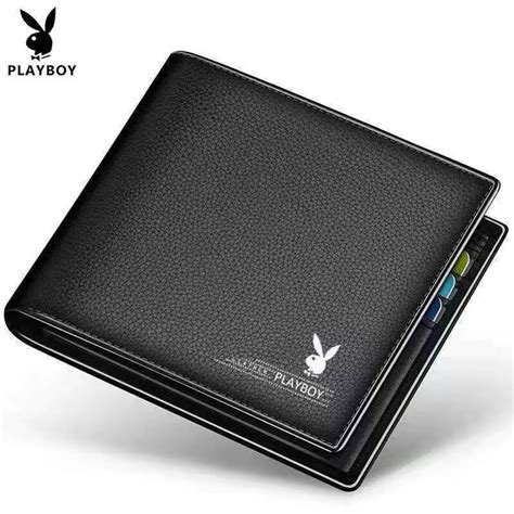 Carteira Masculina De Couro Luxo Sólida Pu Slim Bifold Shopee Brasil