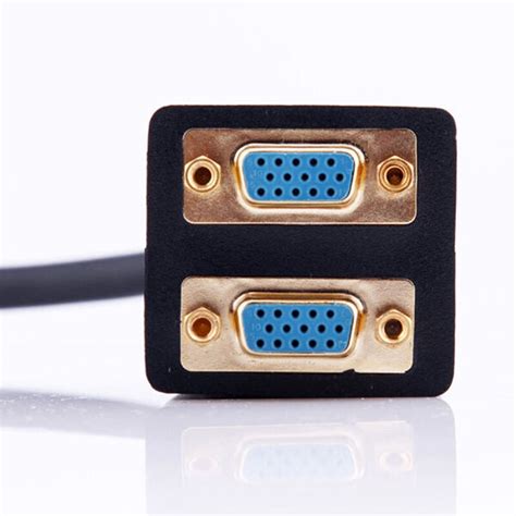 vga 1 stecker auf dual 2 vga buchse konverter adap vicedeal