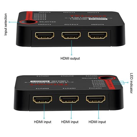 Latest 2 Port Hdmi Switch Customized For Display Device Tesla Elec
