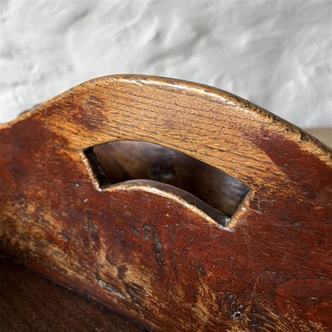 Georgian Treen Welsh Elm Cutlery Tray Bada