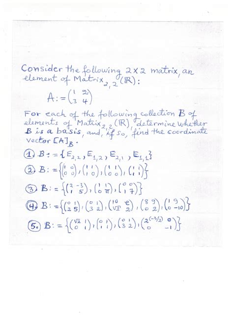 Solved Consider the following 2\\\\times 2 matrix, | Chegg.com