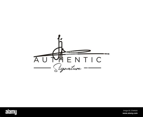 Jj Signature Logo Template Vector Stock Vector Image And Art Alamy