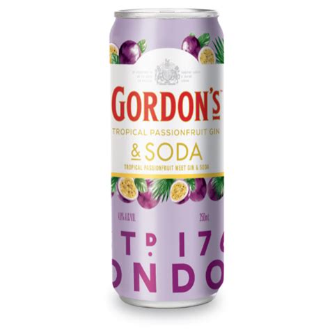 Gordons Tropical Passionfruit And Soda Reviews Black Box