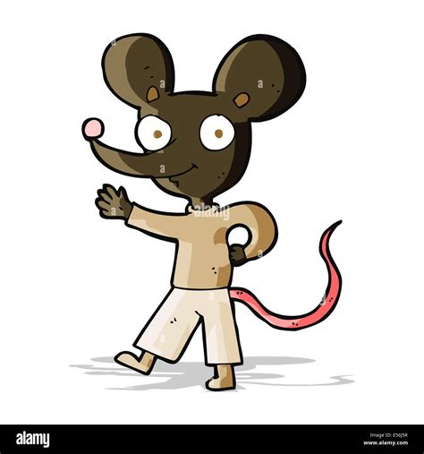 Cartoon Waving Mouse Stock Vector Image And Art Alamy