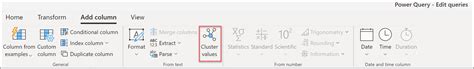 群集值 Power Query Microsoft Learn