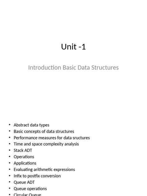 Ds Unit 1 Pdf