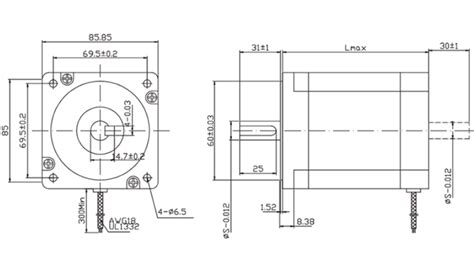 12 Degree Nema 34 Stepper Motor Model Specification Datasheet Manual