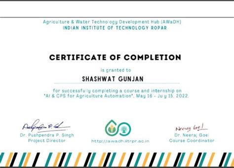 Shashwat G On Linkedin I Am Happy To Share That I Have Successfully Completed My Course On Ai