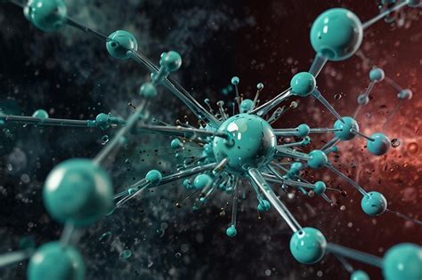 Premium Photo A Molecular Structure With The Name Of The Company That Is Called The Molecular