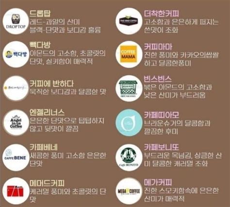 커피 브랜드별 성향 인스티즈 Instiz 인티포털