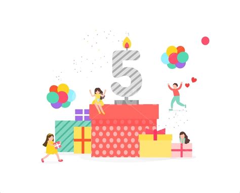 선물상자 선물 풍선 폭죽 캐릭터 사진이미지일러스트캘리그라피 Dawool작가