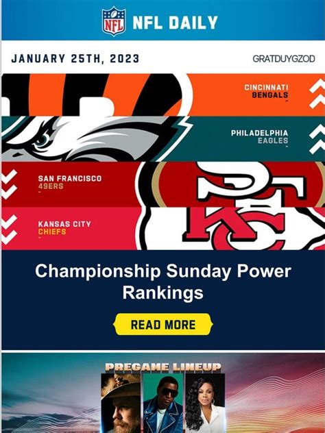 Nfl Game Pass Europe Power Rankings Ahead Of Championship Sunday Milled