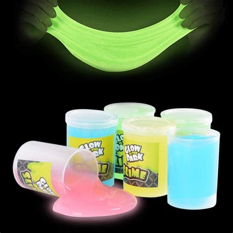 Buy Kicko Glow In The Dark Slime 6 Pack Assorted Neon Colors