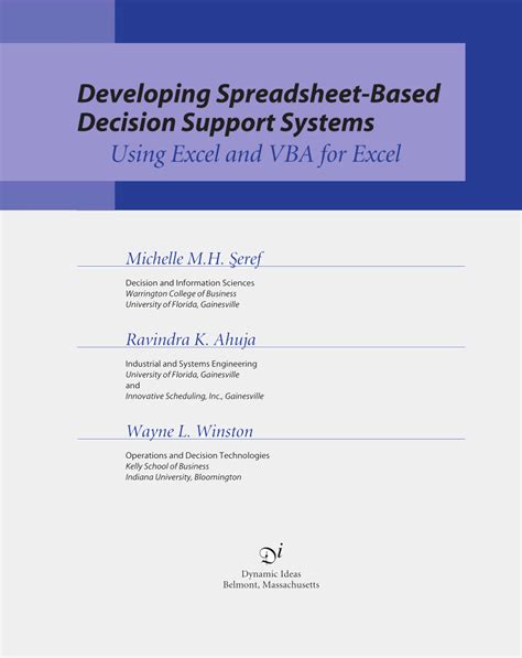 managerial decision modeling with spreadsheets 2nd edition pdf in pdf