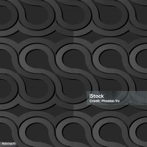 3d 어두운 종이 예술 나선형 곡선 크로스 프레임 선 0명에 대한 스톡 벡터 아트 및 기타 이미지 0명 3차원 형태 개념 Istock