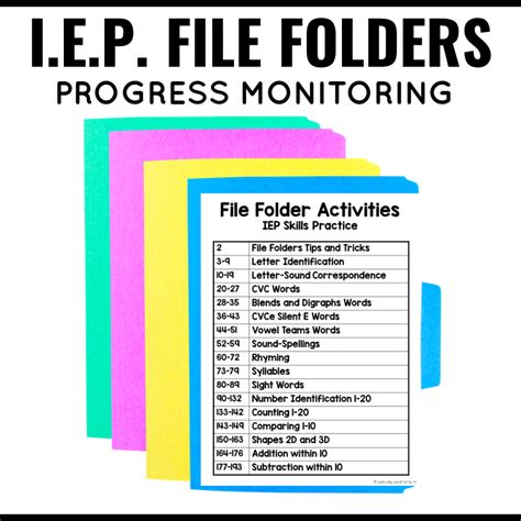 Iep Skills File Folder Activities Positively Learning