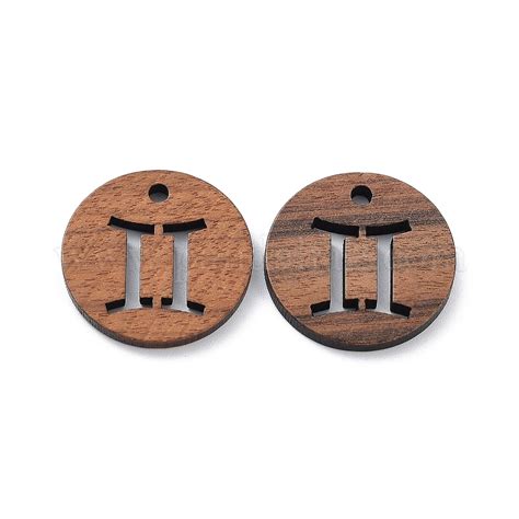 Wholesale Walnut Wood Laser Cut Pendants Pandahall