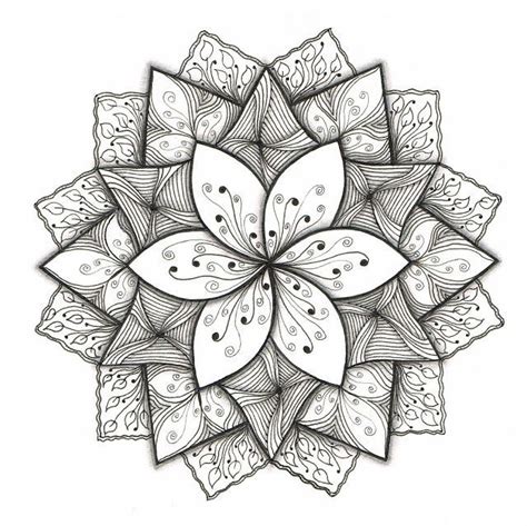 Creative Art And Artworks Dibujo De Modelo Patrón Zentangle Patrones