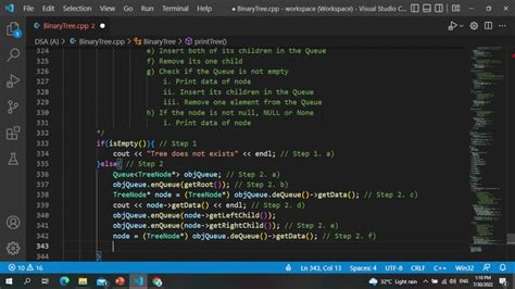 C Print Binary Tree Youtube