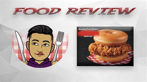 Kfc Donut Chicken Sandwich Review Youtube