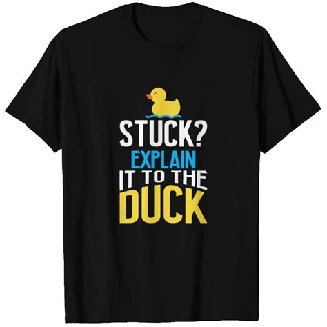 funny rubber duck programming bug debugging humor t shirts id