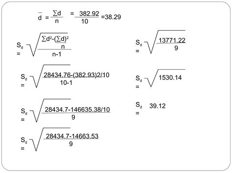 T Test Statistic Ppt