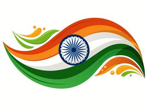 Indian Flag Wave Symbol Vector Art Icons And Graphics For Free Download