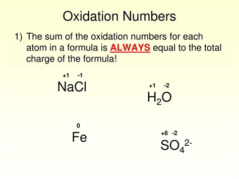 Ppt Oxidation Numbers Powerpoint Presentation Free Download Id