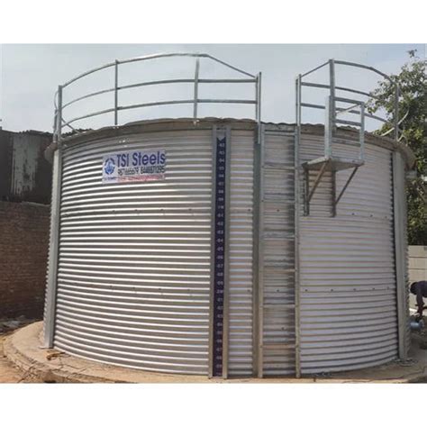 Grey Fire Water Storage Zincalume Steel Tank At Best Price In Ghaziabad