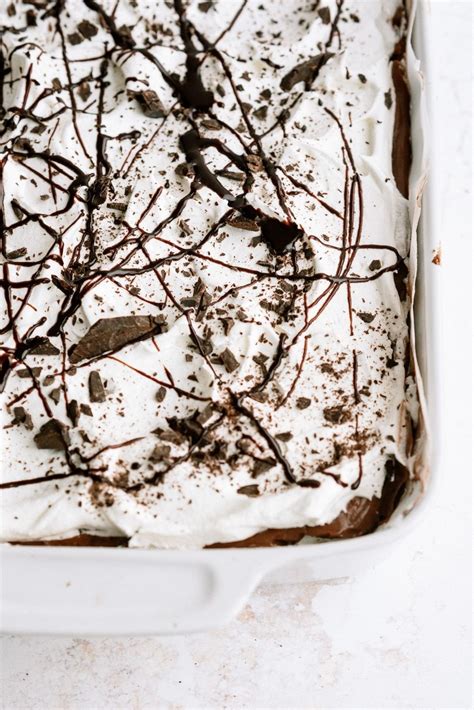 Layered Brownie Pudding Dessert Recipe Fit Foodie Finds