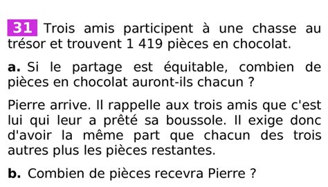 Nombres Entiers 2 Division Euclidienne Exercice N°31