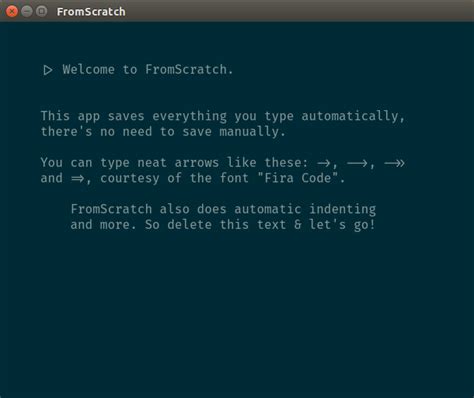 Install FromScratch On Linux Snap Store